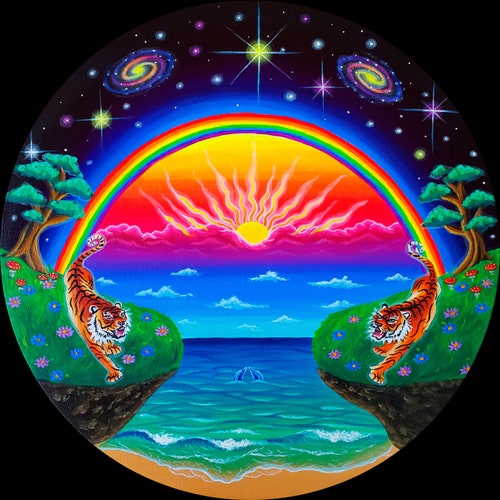 Prints of Spiritual Rainbow Psychedelic Trippy Visionary - Etsy