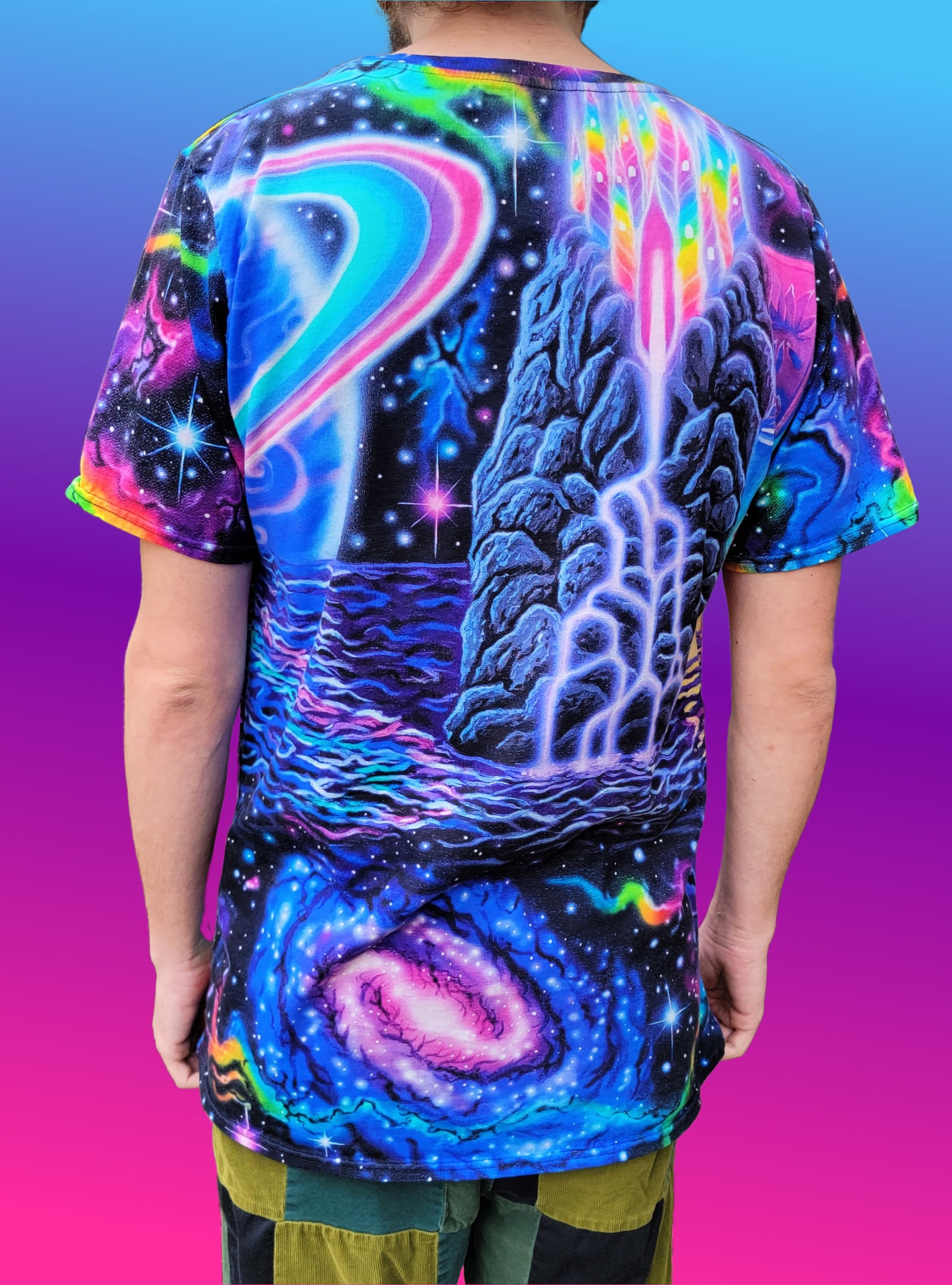 UFO Alien T-shirt: Galaxy Trippy Psychedelic Rave Clothing - Etsy