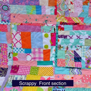Colorful Scrappy Quilt - Etsy