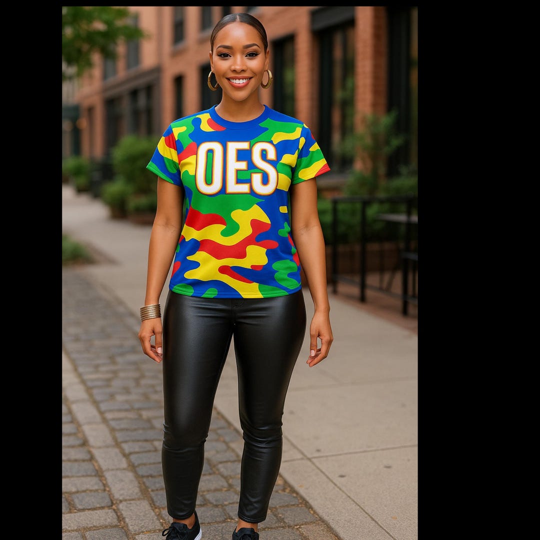 Order of the Eastern Star | OES Colors Camo T-shirt - Etsy