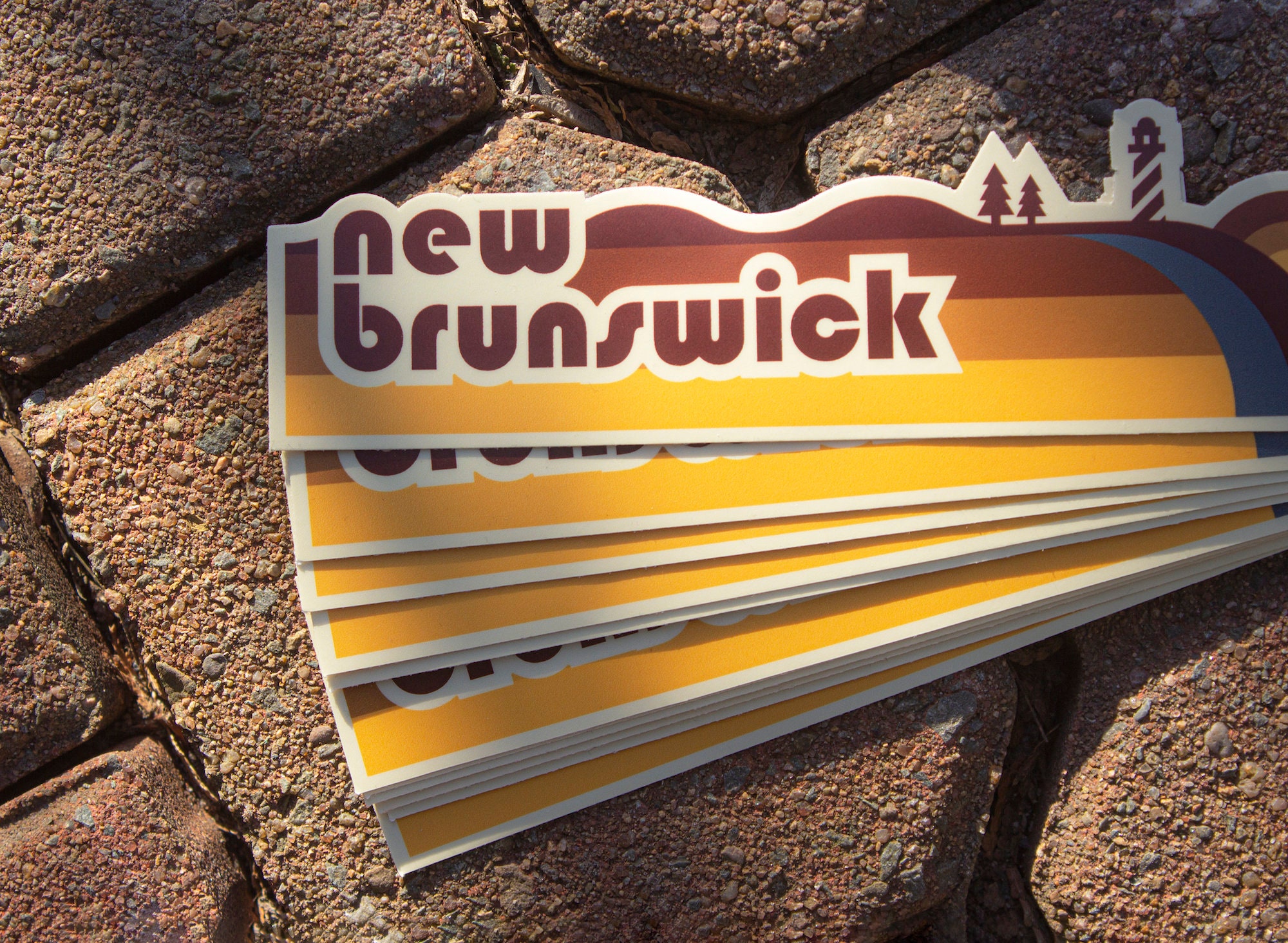 Retro New Brunswick Bumper Sticker - Etsy