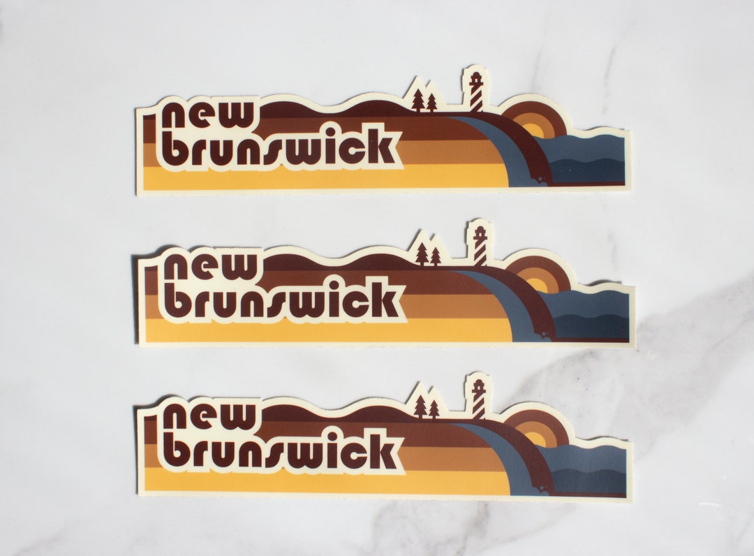 Retro New Brunswick - Bumper Sticker - Etsy
