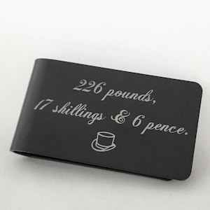 Anne Lister Gentleman Jack 226 Pounds, 17 Shillings & 6 Pence Laser ...