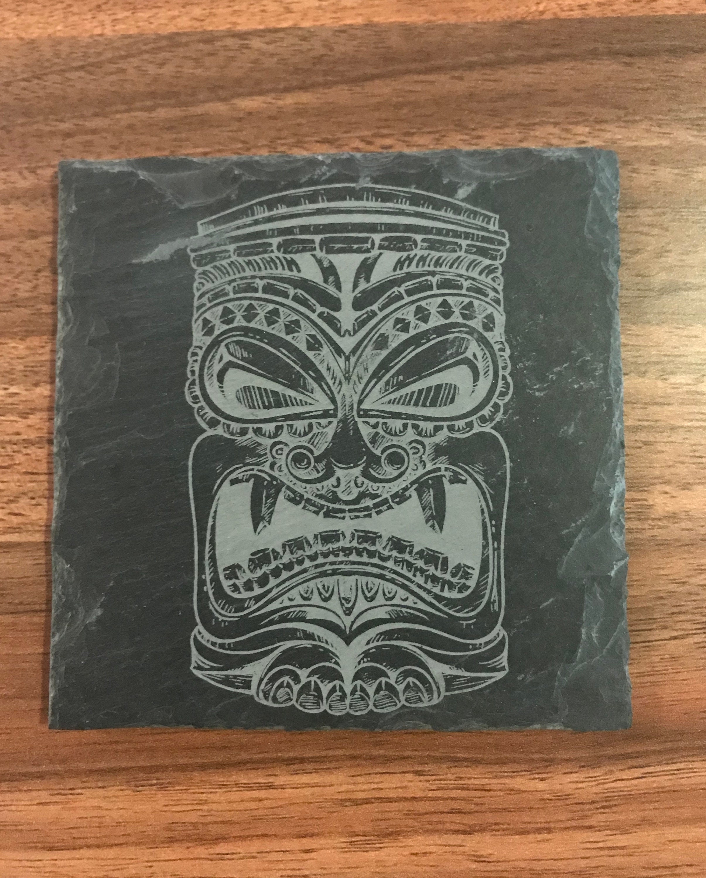 Laser Engraved Nautical Slate Coasters, Pirate Decor - Etsy