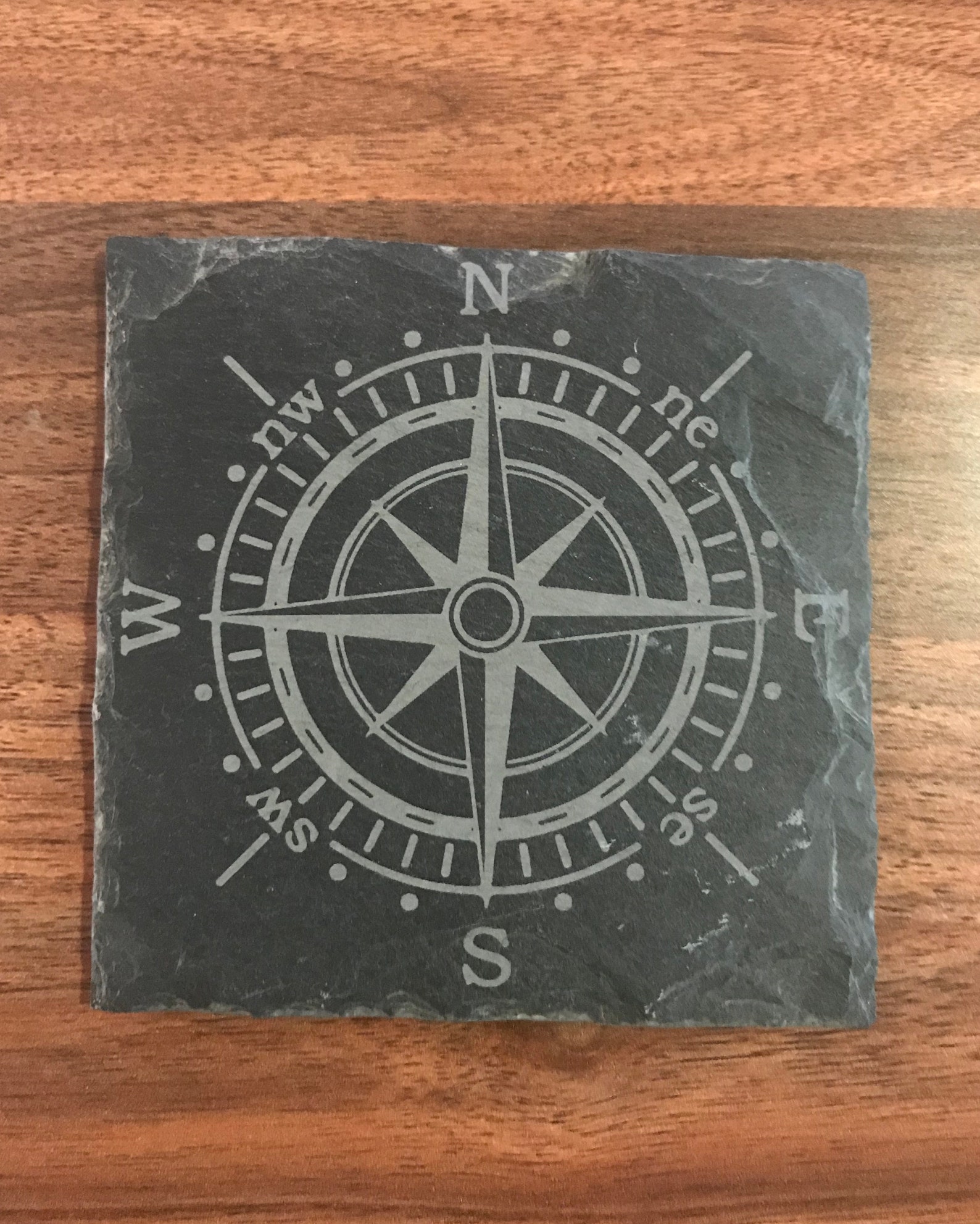 Laser Engraved Nautical Slate Coasters, Pirate Decor - Etsy