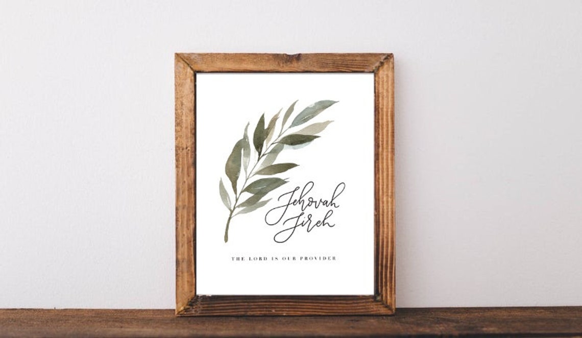 The Lord is Our Provider "jehovah Jireh" Isaiah 41:10 Digital Print ...