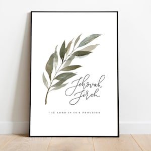 The Lord is Our Provider "jehovah Jireh" Isaiah 41:10 Digital Print ...