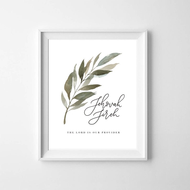 The Lord is Our Provider "jehovah Jireh" Isaiah 41:10 Digital Print ...