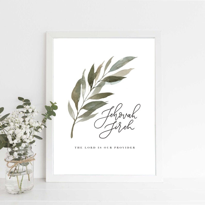 The Lord is Our Provider "jehovah Jireh" Isaiah 41:10 Digital Print ...