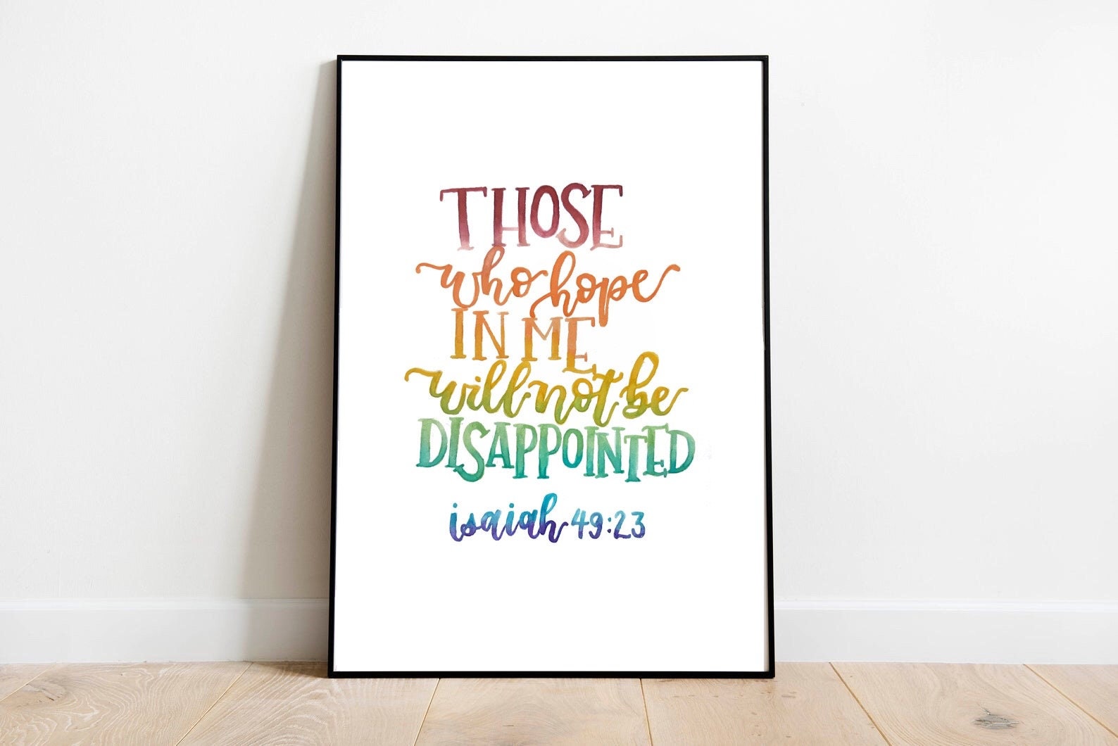 Isaiah 49:23 Those Who Hope in Me will not be Disappointed | Etsy