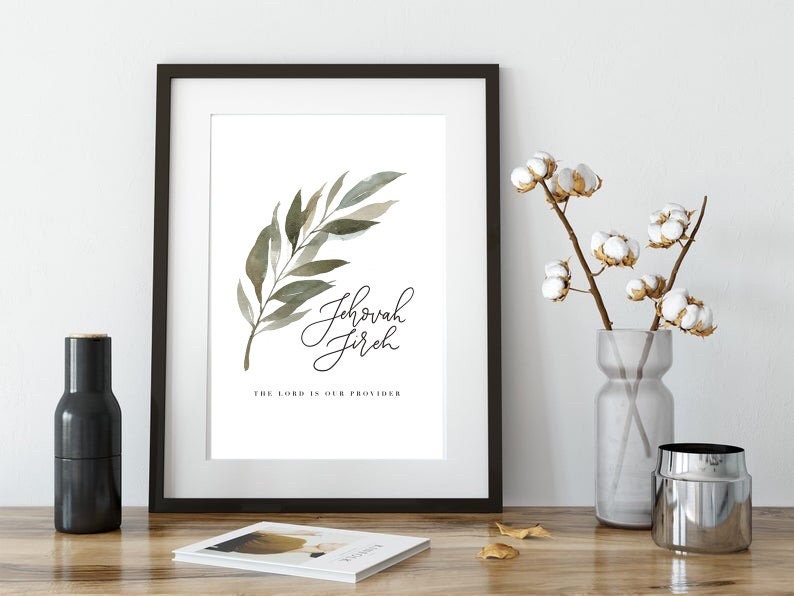 The Lord is Our Provider "jehovah Jireh" Isaiah 41:10 Digital Print ...
