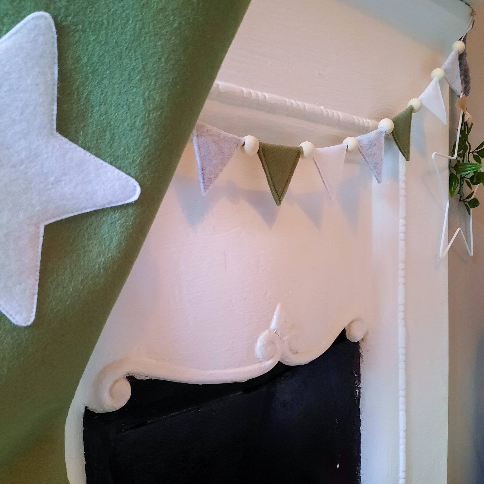Mini Triangle Felt Bunting Scandi Garland Felt Flag Garland | Etsy
