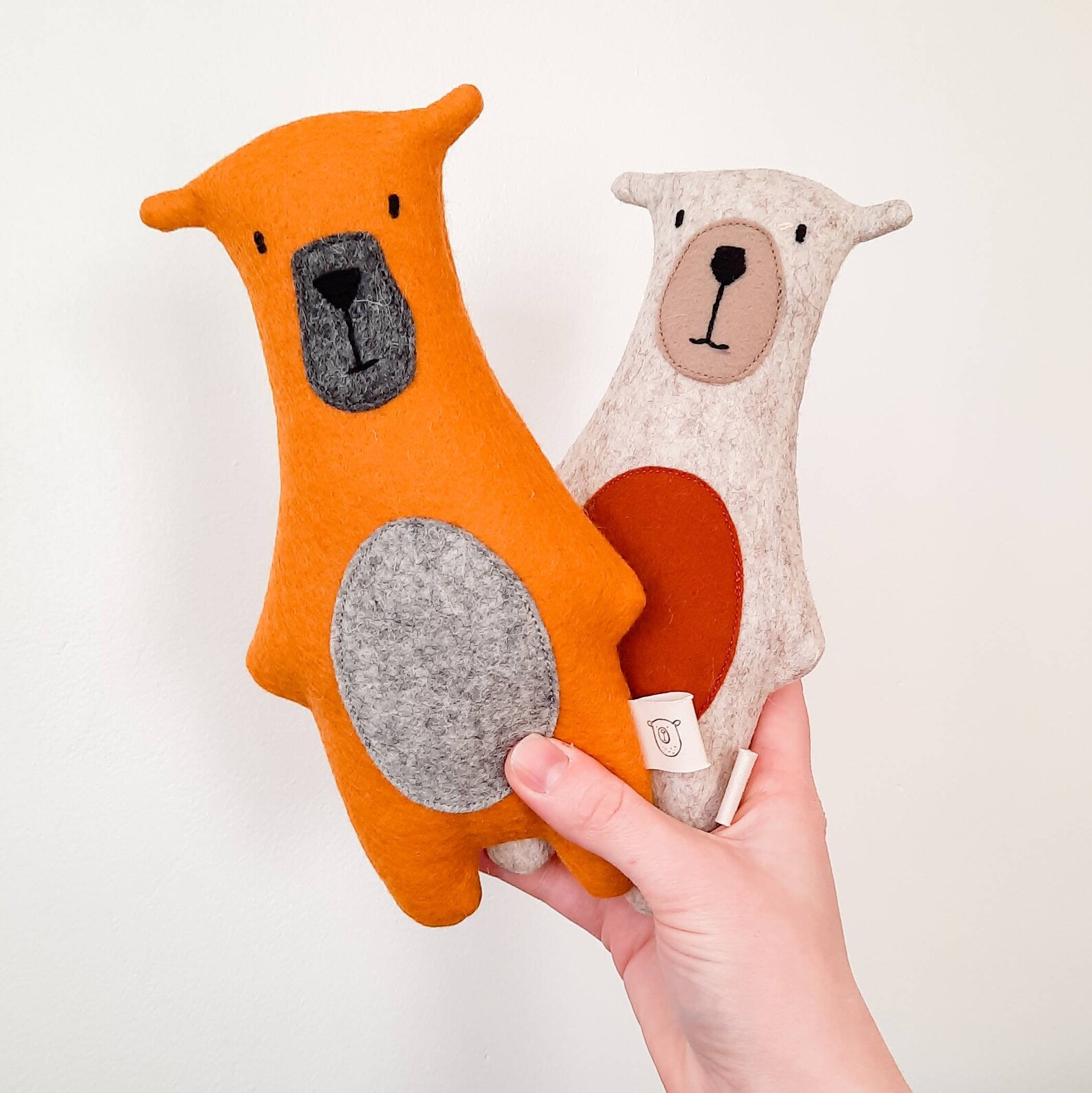 Barnaby Bear Felt Soft Toy Scandi Children's Toy - Etsy UK