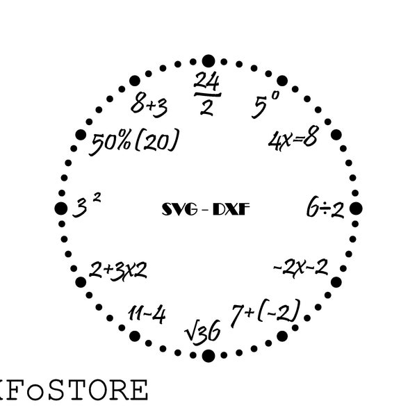 Math Equation Clock - Etsy