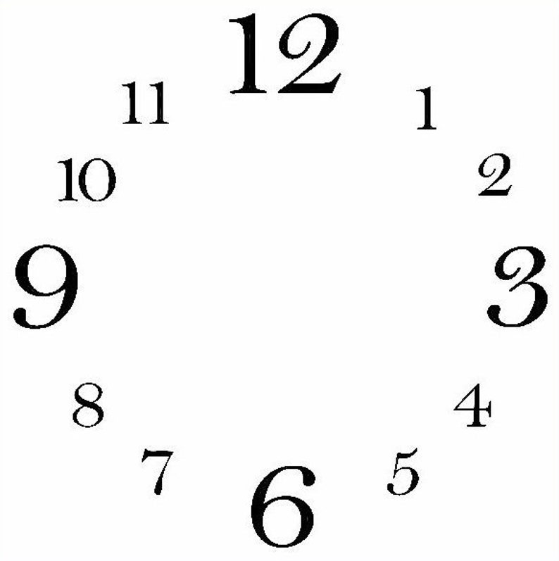 Clock Face 4 dxf svg download only | Etsy
