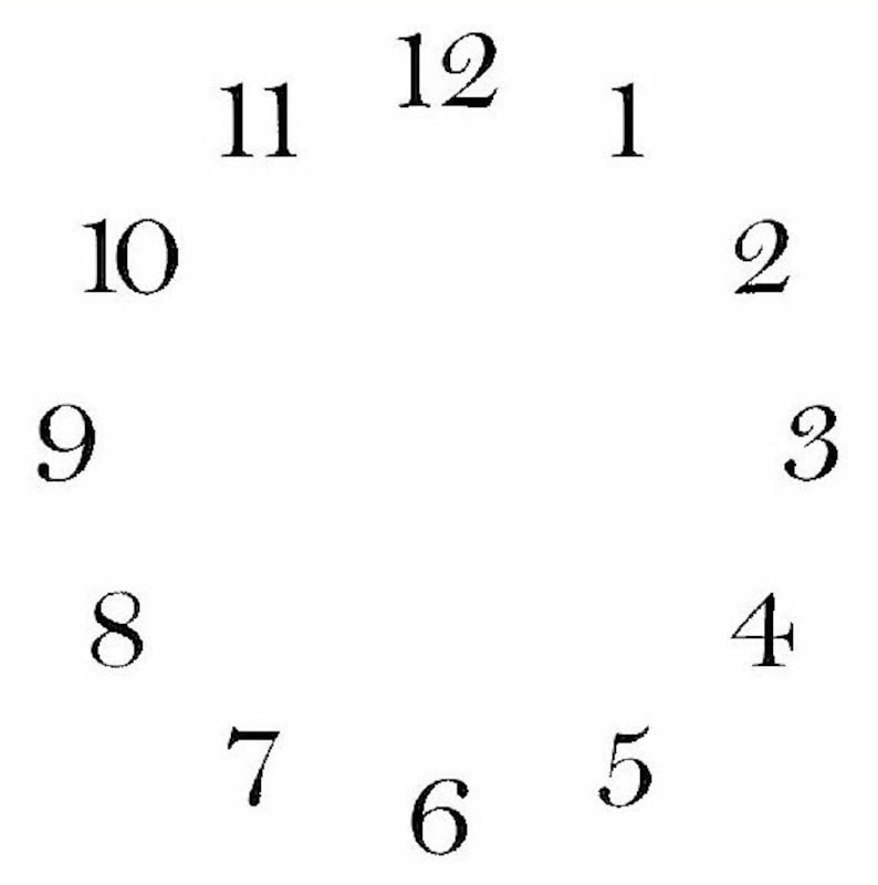 Clock Face 1 Dxf Svg Download Only - Etsy