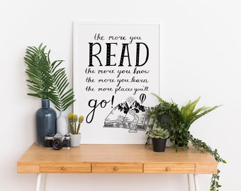 The More You Read | Etsy