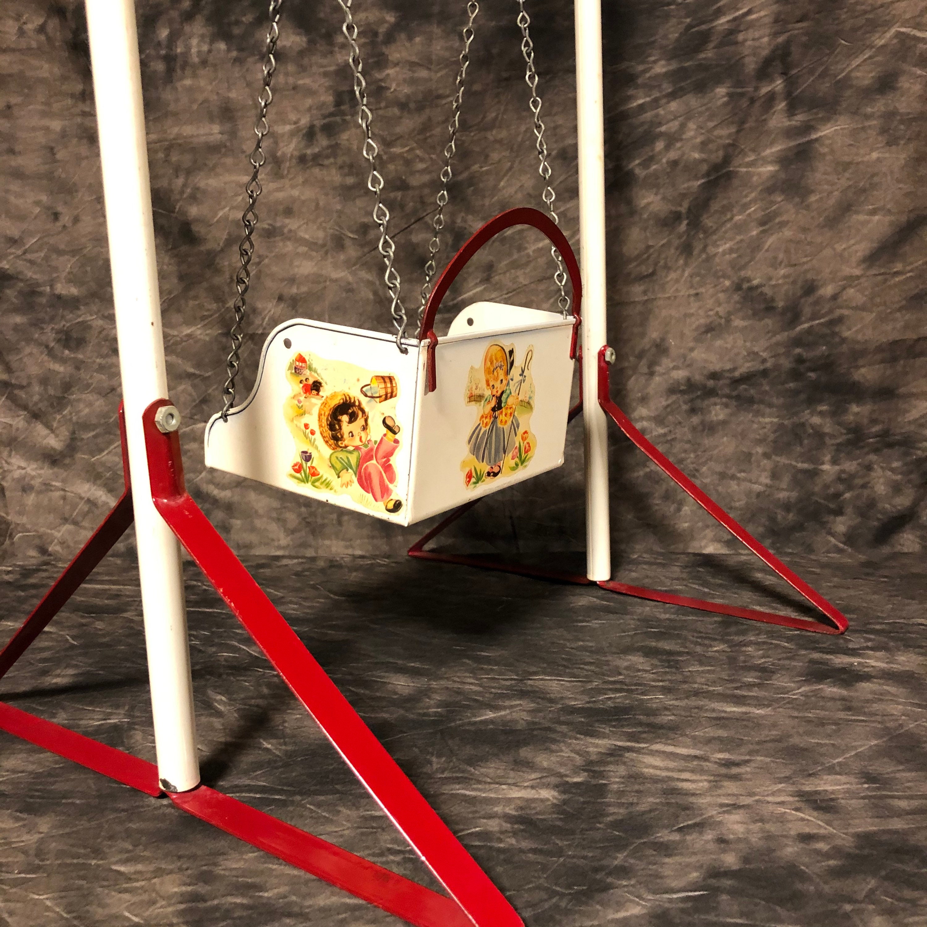 Vintage Doll Swing in Stand Vintage Baby Doll Furniture - Etsy