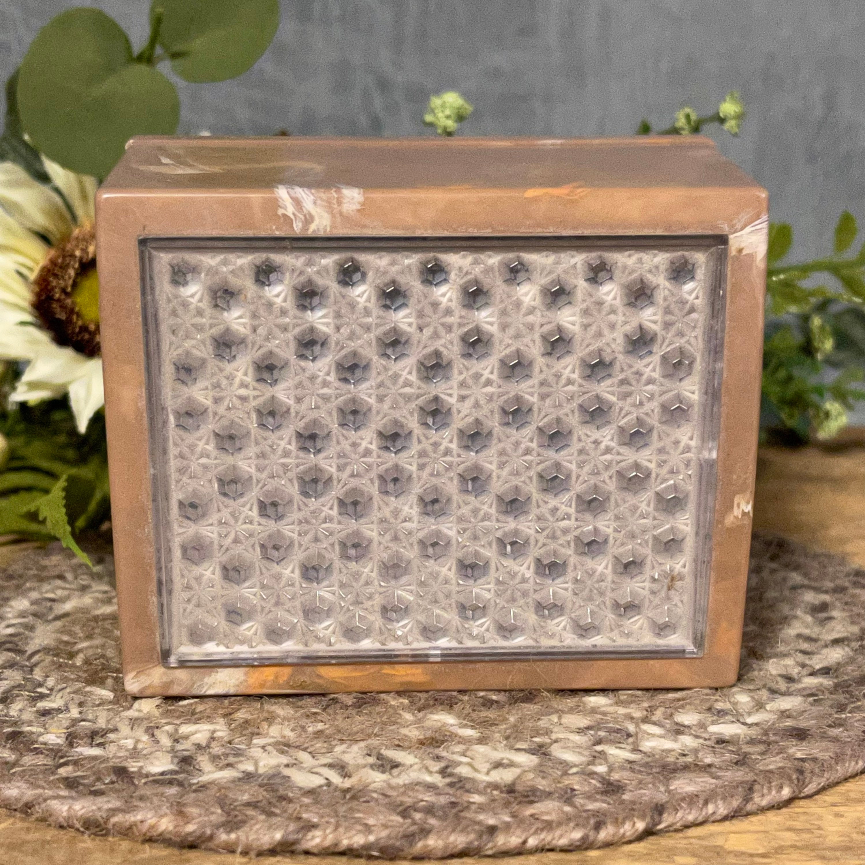 Vintage Merle Norman Face Powder Box Light Brown Marble | Etsy