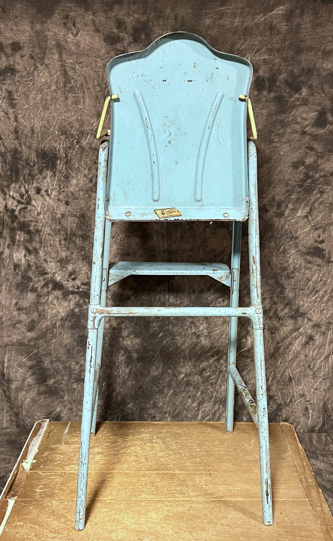 Vintage Baby Doll High Chair, Happy Time Metal Baby Doll High Chair ...