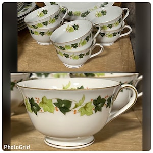 Vintage Aladdin Fine China Dinnerware Set, Aladdin May Fair Christmas ...