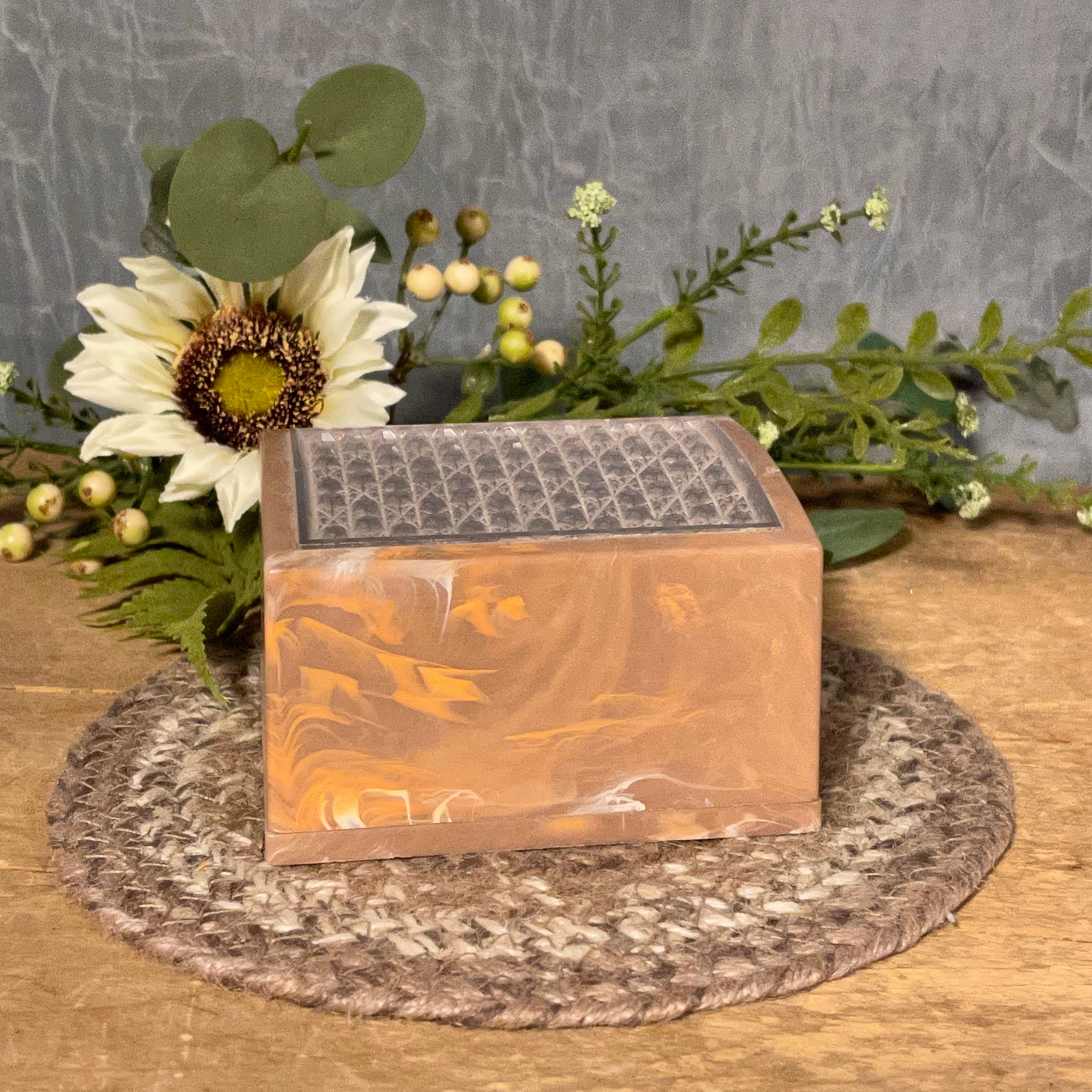 Vintage Merle Norman Face Powder Box Light Brown Marble | Etsy