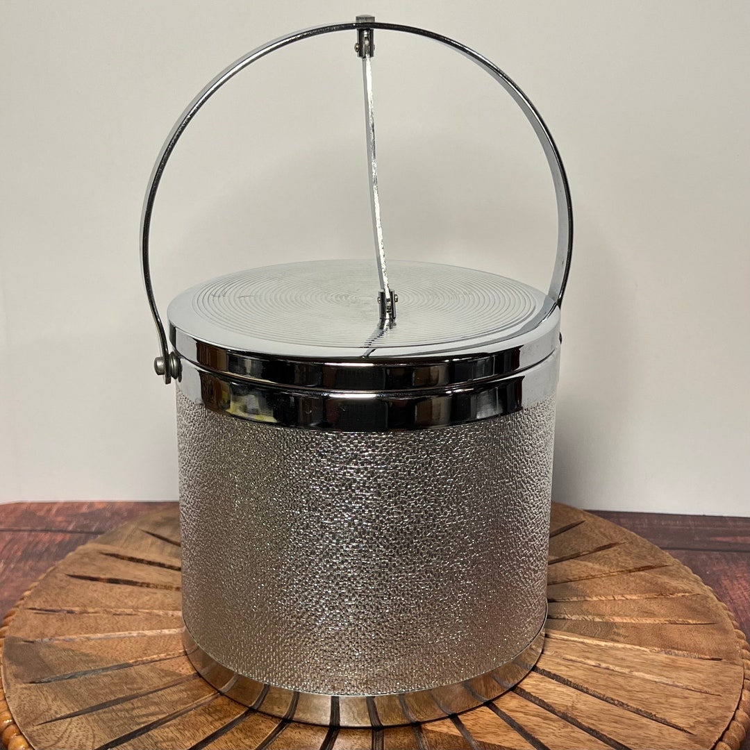 Retro MCM Chrome Ice Bucket, Vintage Ice Bucket, Vintage Barware, Ice ...