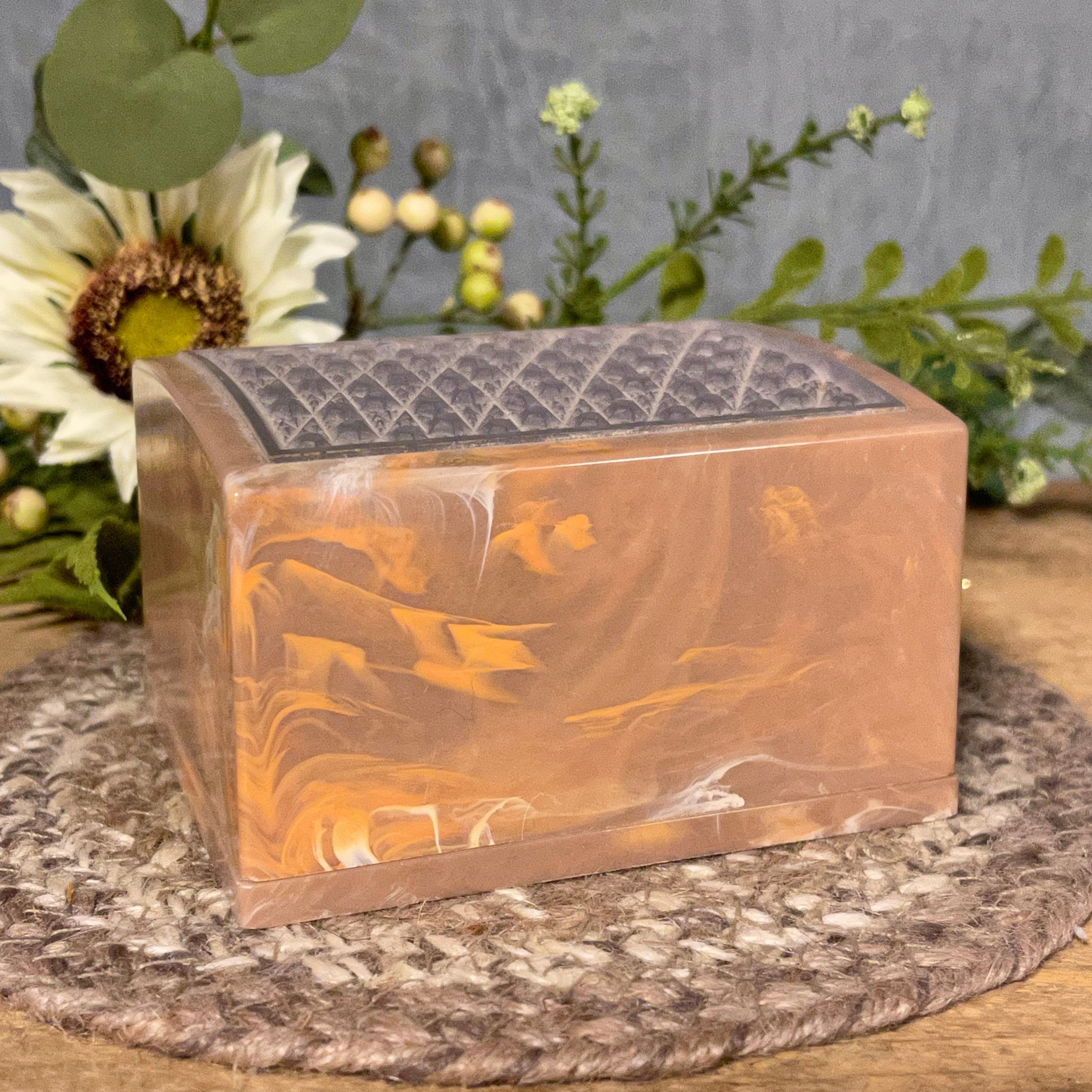 Vintage Merle Norman Face Powder Box Light Brown Marble - Etsy