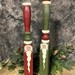 Primitive Spindle Santa Christmas Decor Set of 2 Wooden - Etsy