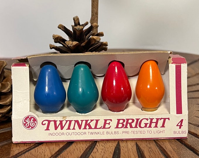 Vintage Twinkle Bright C7 Christmas Lamps, Replacement Bulbs ...