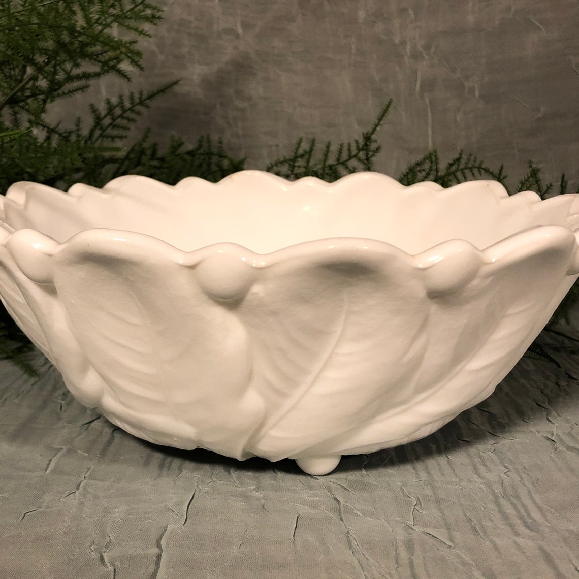 Vintage Indiana Milk Glass Bowl With Wild Rose Pattern | Etsy