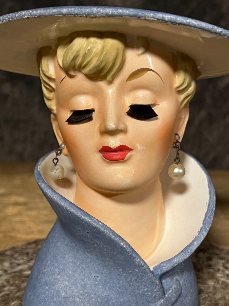Rare Relpo Vintage Lady Head Vase Relpo K1009A Head Vase - Etsy