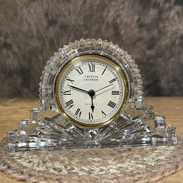 Godinger Legends Crystal Clock - Etsy