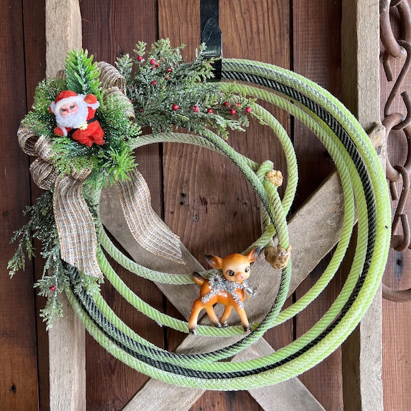 Rope Christmas Wreath - Etsy