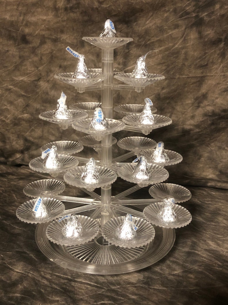 Vintage Plastic Tiered Christmas Tree/Gumdrop Tree/Ornament | Etsy