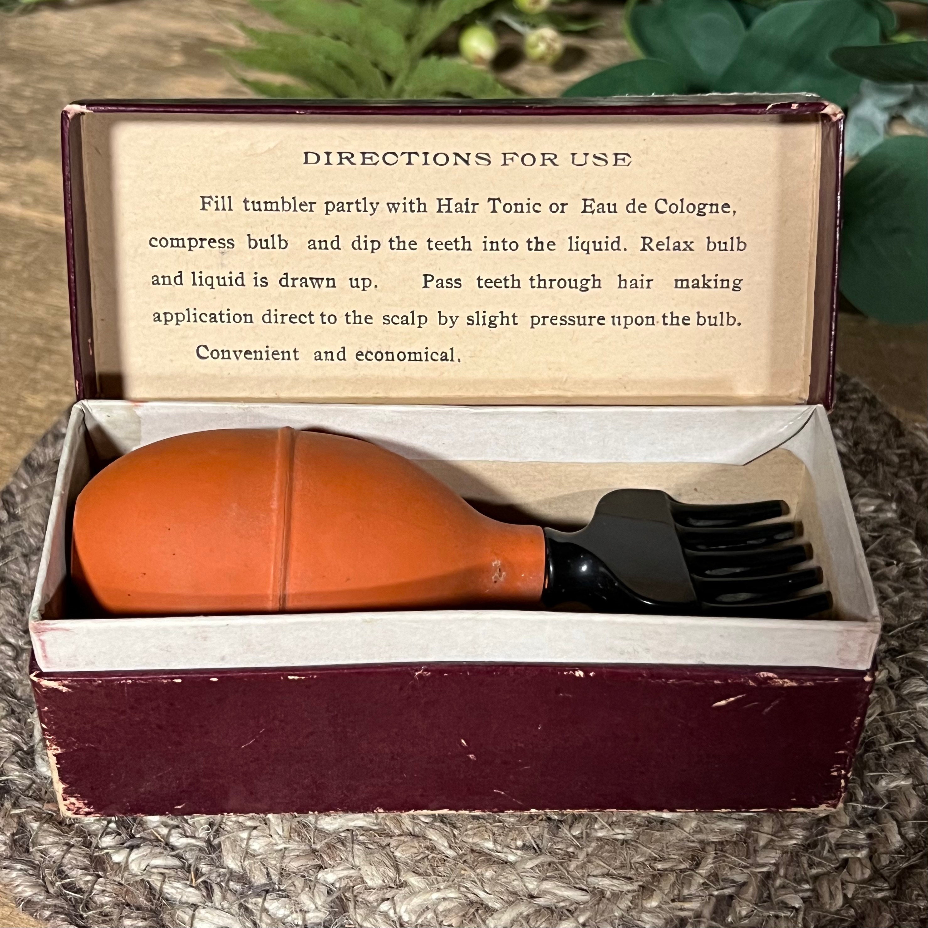 Vintage Protector Hair Tonic Comb 1940s Hair Kit Applicator - Etsy