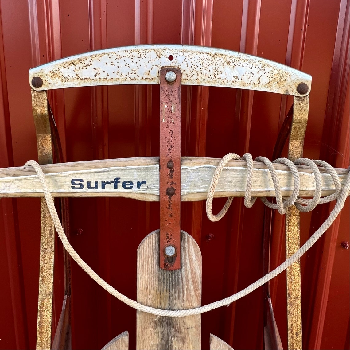 Rare Vintage True Temper Sno Surfer Wooden Sled, Vintage Holiday Decor ...