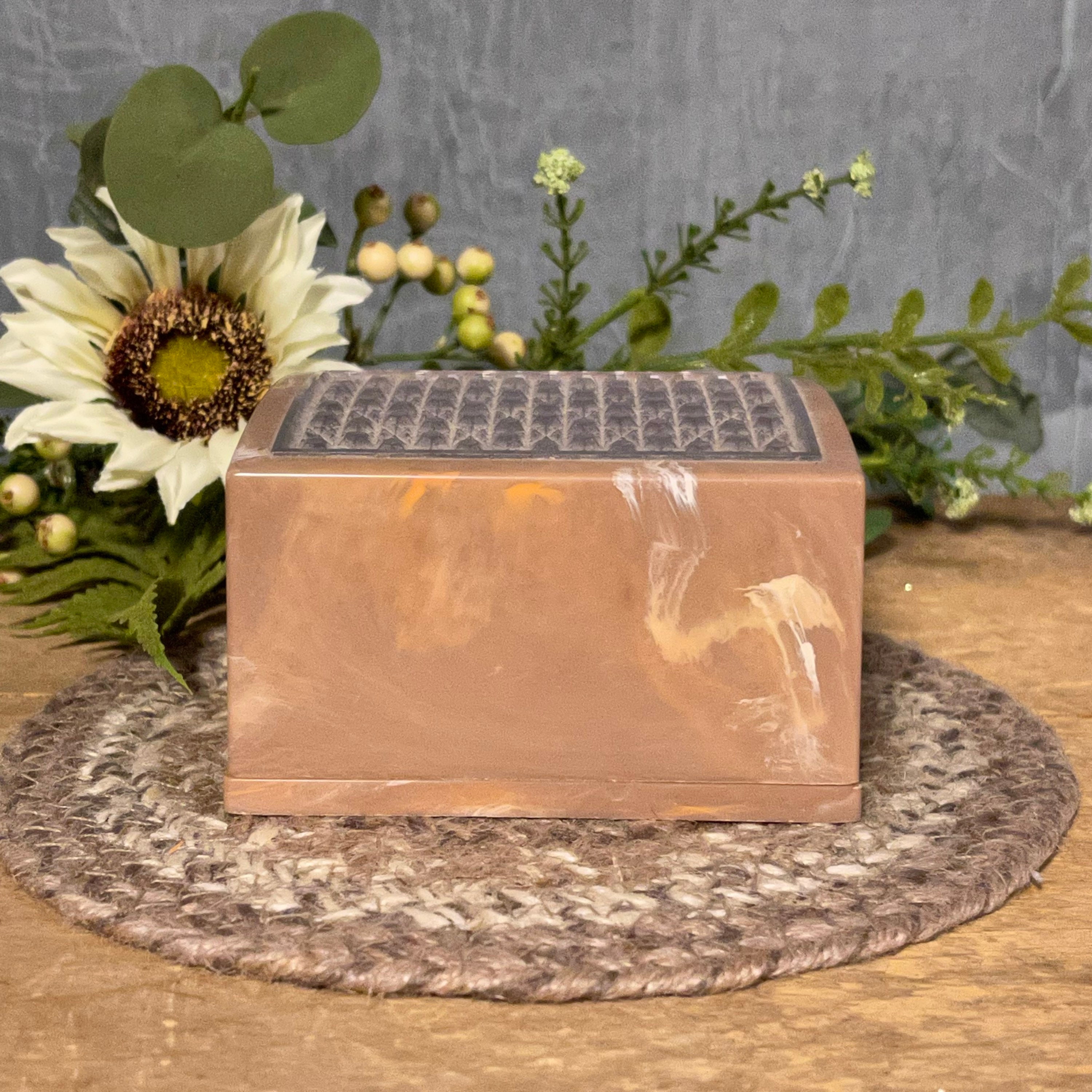 Vintage Merle Norman Face Powder Box Light Brown Marble - Etsy