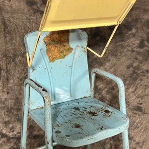 Vintage Baby Doll High Chair, Happy Time Metal Baby Doll High Chair ...