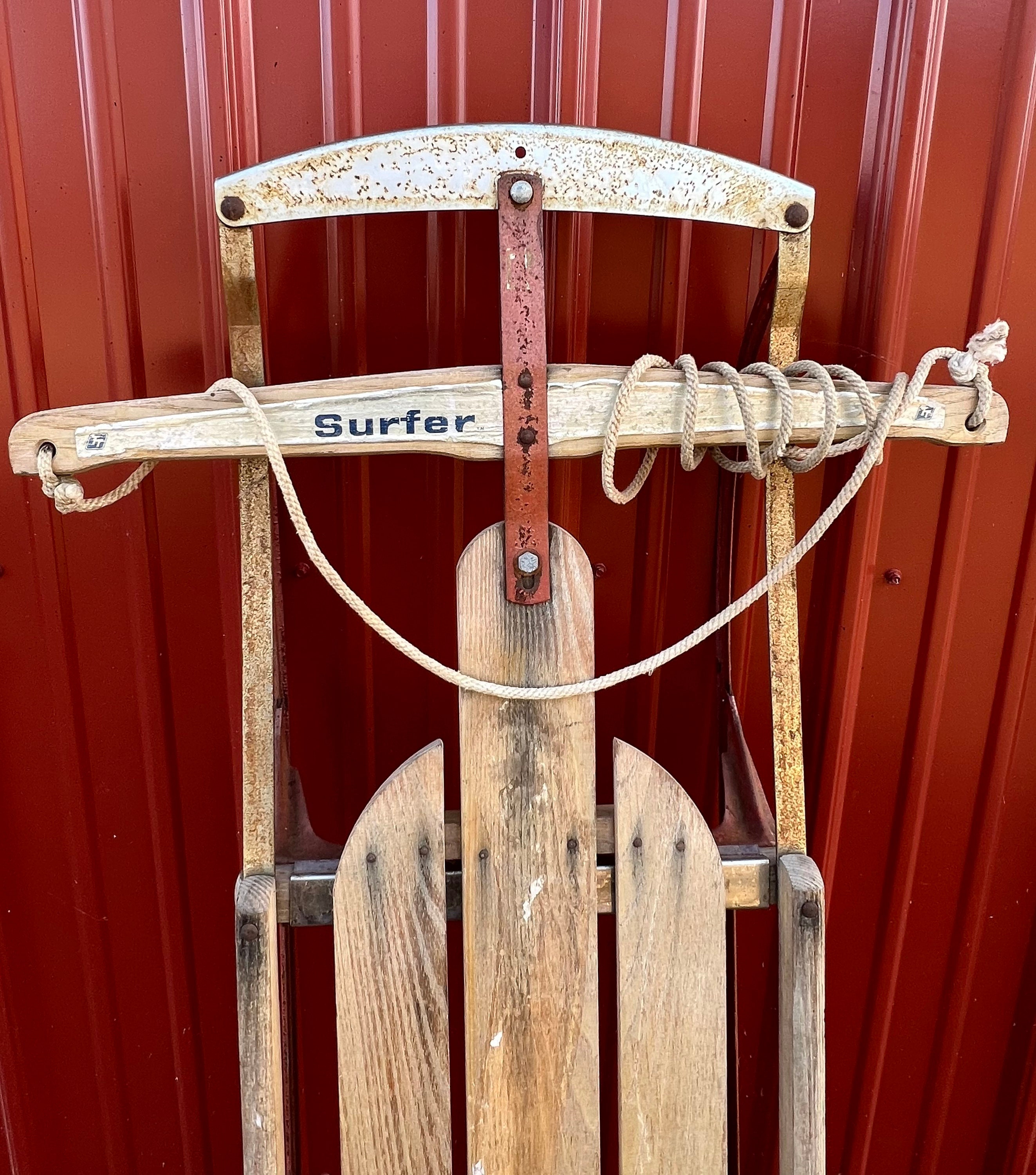 Rare Vintage True Temper Sno Surfer Wooden Sled, Vintage Holiday Decor ...