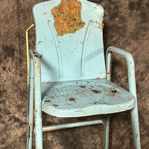 Vintage Baby Doll High Chair, Happy Time Metal Baby Doll High Chair ...