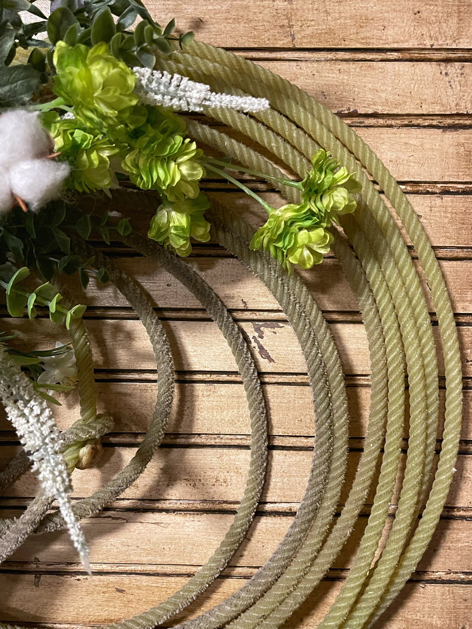 Lariat Rope Wreath Spring Wreath Summer Floral Wreath - Etsy