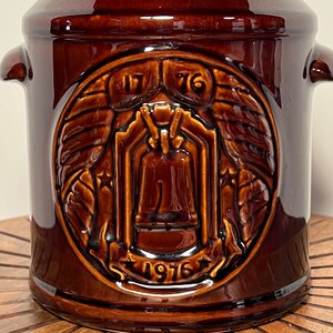 Vintage Mccoy 1976 Liberty Bell Cookie Jar, 1776 Bicentennial Brown ...