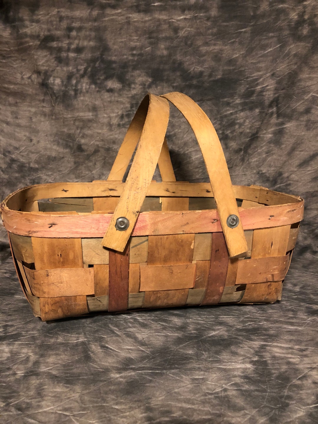 Vintage Wood Large Fruit or Berry Basket With Hinged Handle - Etsy