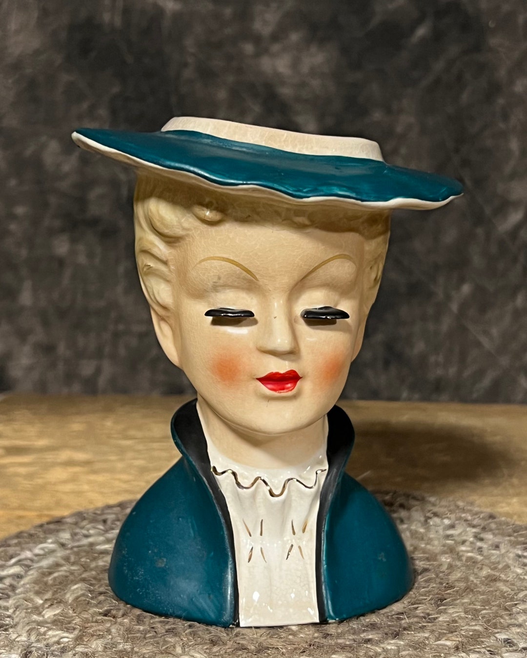 Rare Lady Head Vase, Vintage Lady Head Vase - Etsy