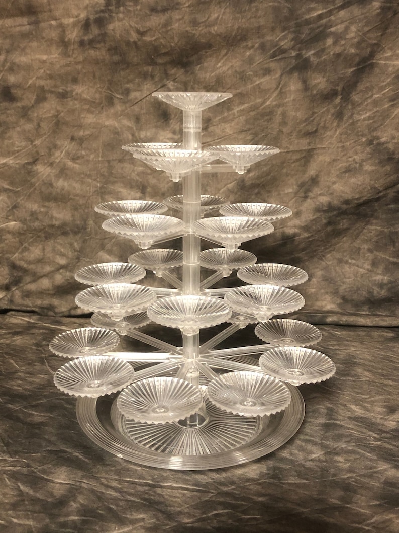 Vintage Plastic Tiered Christmas Tree/Gumdrop Tree/Ornament | Etsy