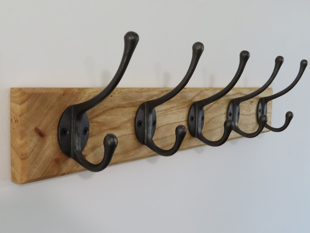 Classic Vintage Antique Style Cast Iron Hook Wall Mounted Coat Rack - Etsy