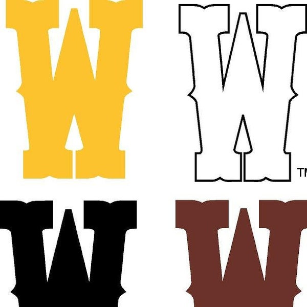 University of Wyoming Cowboy Logo - Etsy