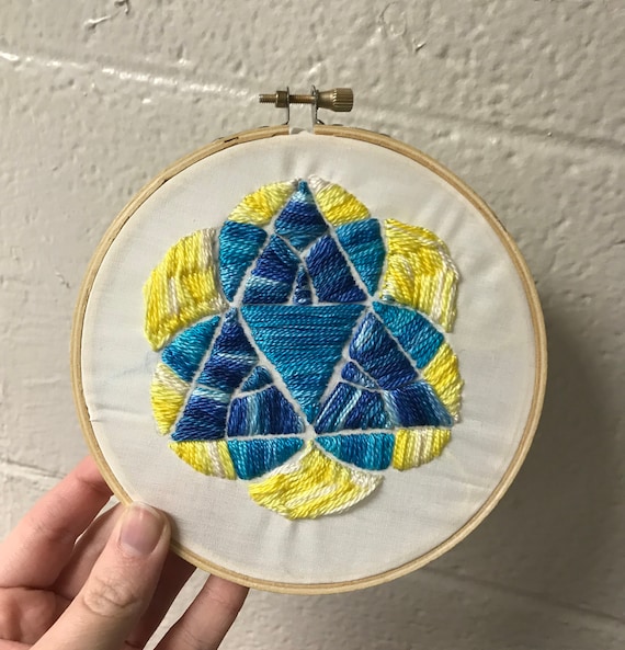 Tri Delta Embroidery Hoop Art | Etsy