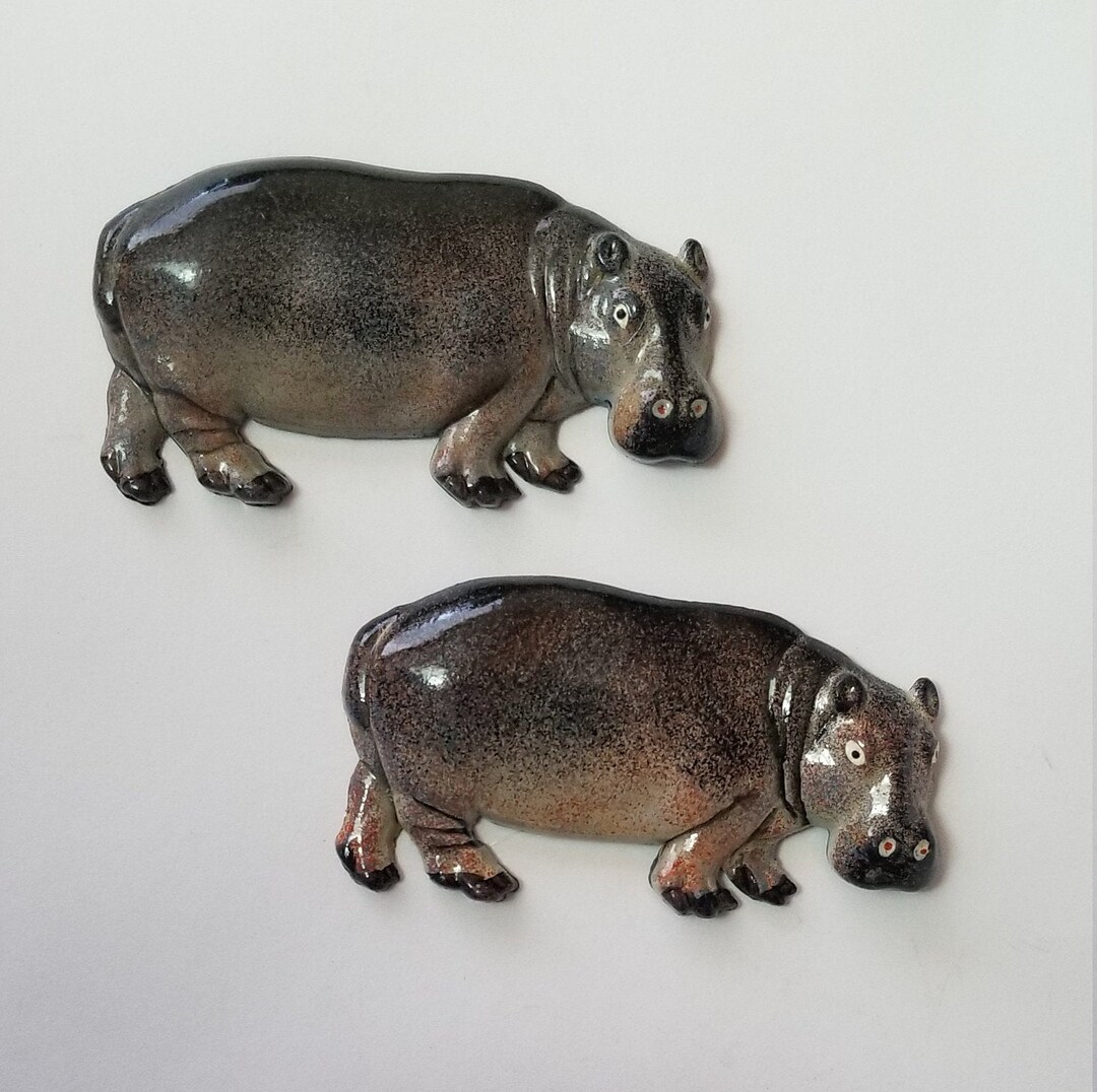 Hippo Refrigerator Magnets, 2 Pieces, Free Shipping (25624), Hippo ...